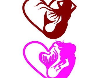 Mermaid at heart svg | Etsy