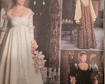 Simplicity 8587 or 3806 Renaissance Peasant Medieval Misses