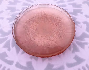 Vintage pink glass | Etsy