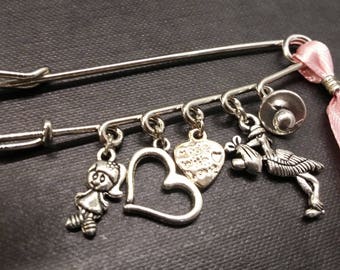Beautiful baby pin. Stroller pin. Diaper bag pin. Onesie