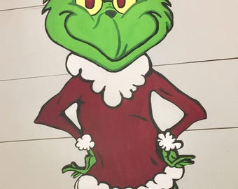 Grinch cutout | Etsy