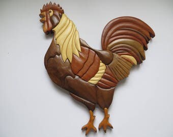 Wood intarsia | Etsy