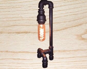 Gas pipe lamp | Etsy