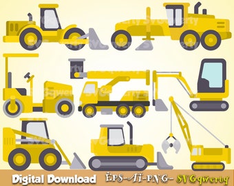 work vehicle / work vehicles silhouette / SVG file