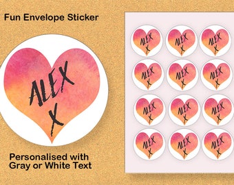 Stickers for kisses | Etsy