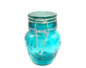 Blue fruit jar | Etsy