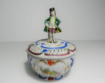 Porcelain powder box | Etsy