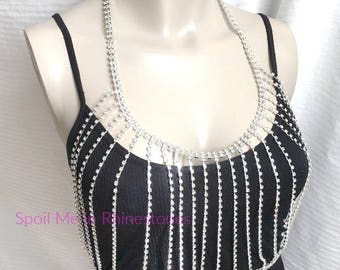 Rhinestone bra | Etsy