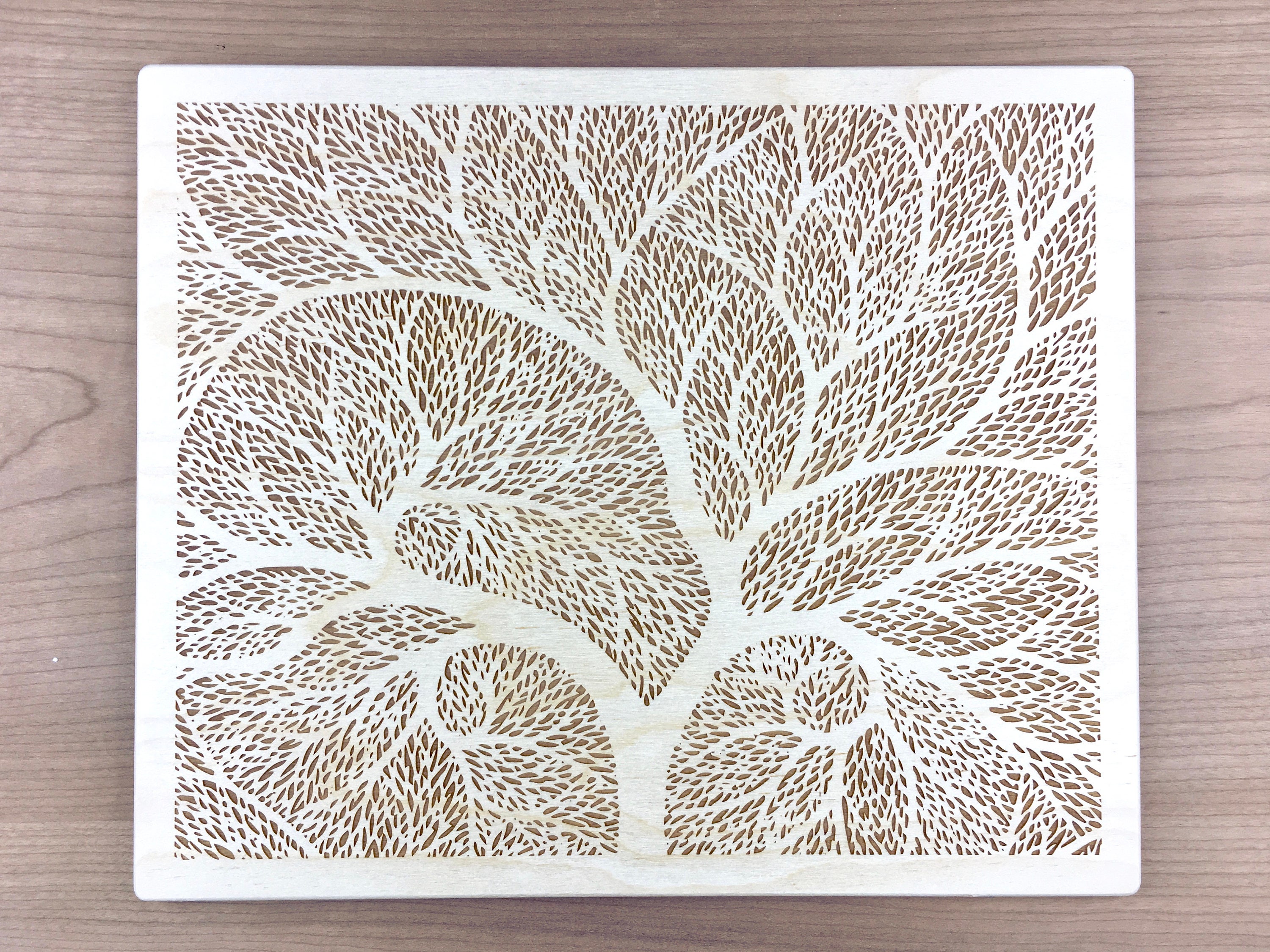 Wood Art 6 Tree of Life Laser Engraved Wood Wall Art Decor