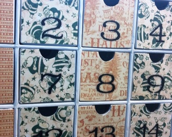 Christmas countdown calendar | Etsy