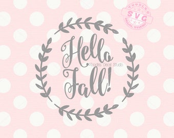 Hello fall svg | Etsy