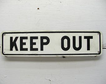 Vintage warning sign | Etsy