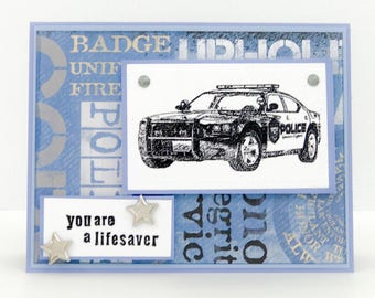 Police officer card | Etsy