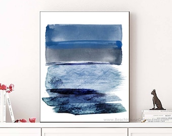 Navy watercolor | Etsy