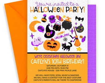 Halloween invitation | Etsy