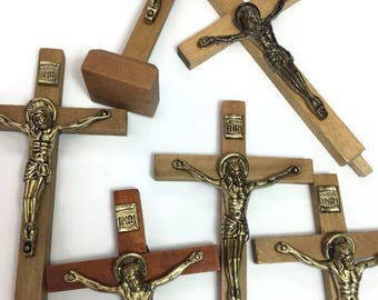 Wooden crucifix | Etsy
