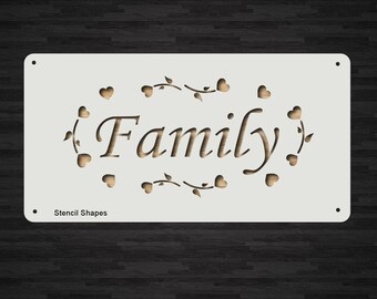 Family stencil | Etsy