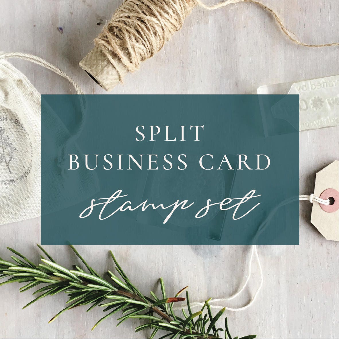 Split Business Card Stamp Set Custom Business Cards Custom