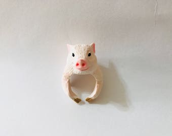 Pig ring | Etsy