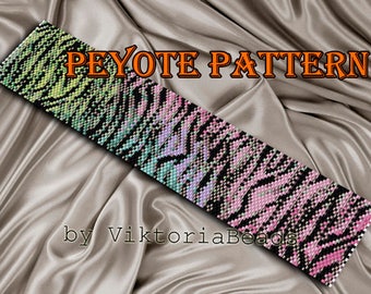 Python snake skin peyote pattern even stitch bracelet Animal