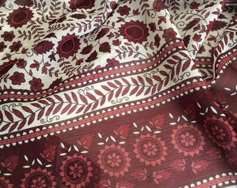 Border print fabric | Etsy