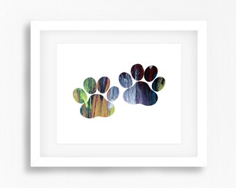 Dog paw print | Etsy