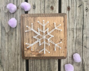 Snowflake string art | Etsy