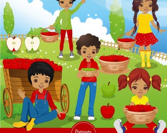 Apple tree clipart | Etsy