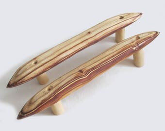 Wood drawer pulls | Etsy