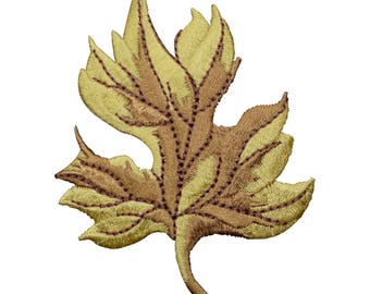 Gold Leaf Applique Patch Trim Scrapbooking Clothing Bridal