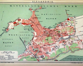 Alexandria map | Etsy