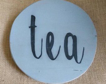 Tea time sign | Etsy
