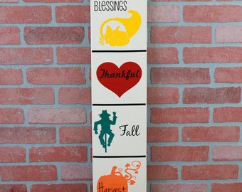 Fall Front Porch Decor/Crazy Fun Family Sign/Outdoor Fall