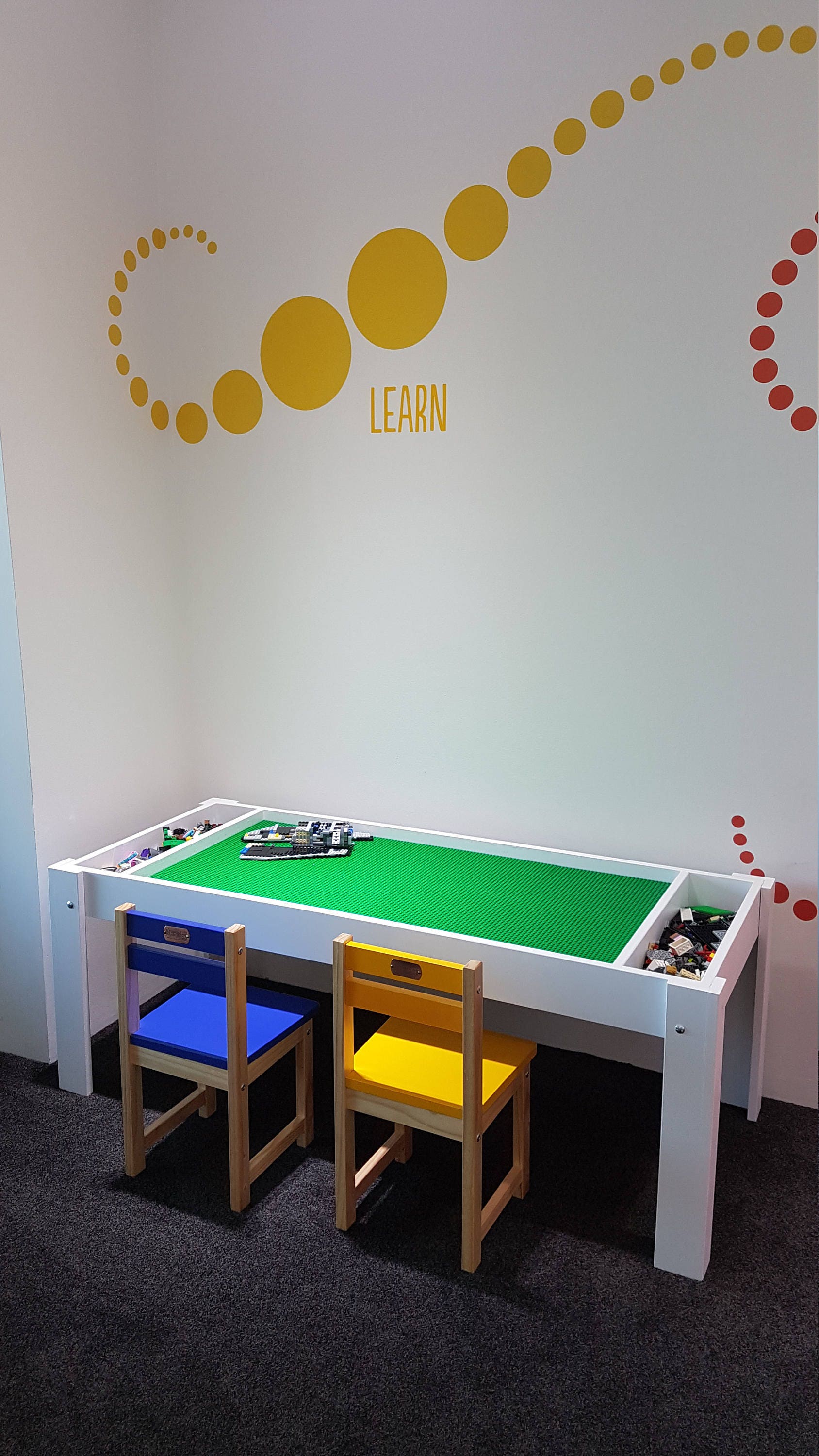 LEGO® Table with storage Building blocks table activity