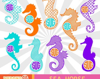 Seahorse silhouette | Etsy