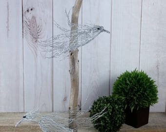 Wire bird sculpture | Etsy