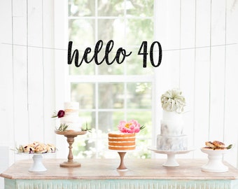 Hello 40 | Etsy