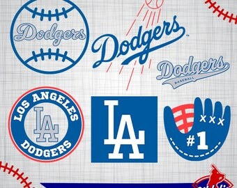 Dodgers logo svg | Etsy