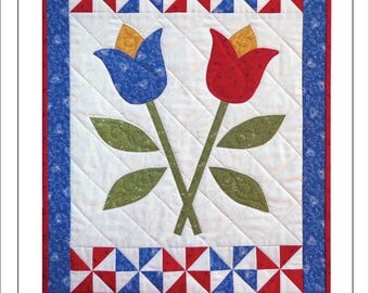 Tulip quilt pattern | Etsy