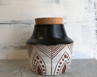 Tribal planter | Etsy