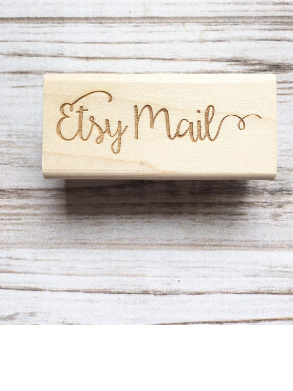 Etsy Mail Rubber Stamp
