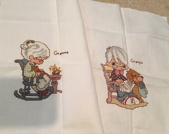 Grandma cross stitch | Etsy