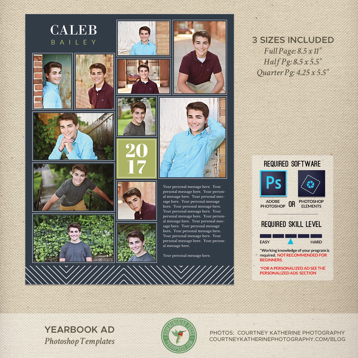 Graduation Yearbook Ad Templates Senior Ad High School