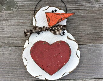 Rustic snowman | Etsy