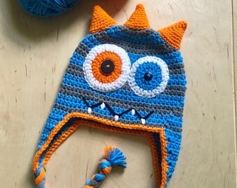 Monster hat | Etsy