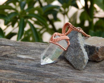 Raw crystal jewelry | Etsy