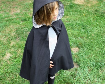 Sith Lord Black Cape Black Cloak Cosplay Comic con Costume