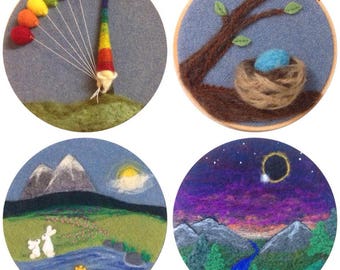 Wool painting | Etsy