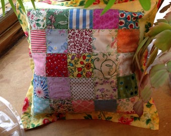 Patchwork pillow | Etsy