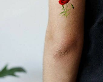 Poppy tattoo | Etsy